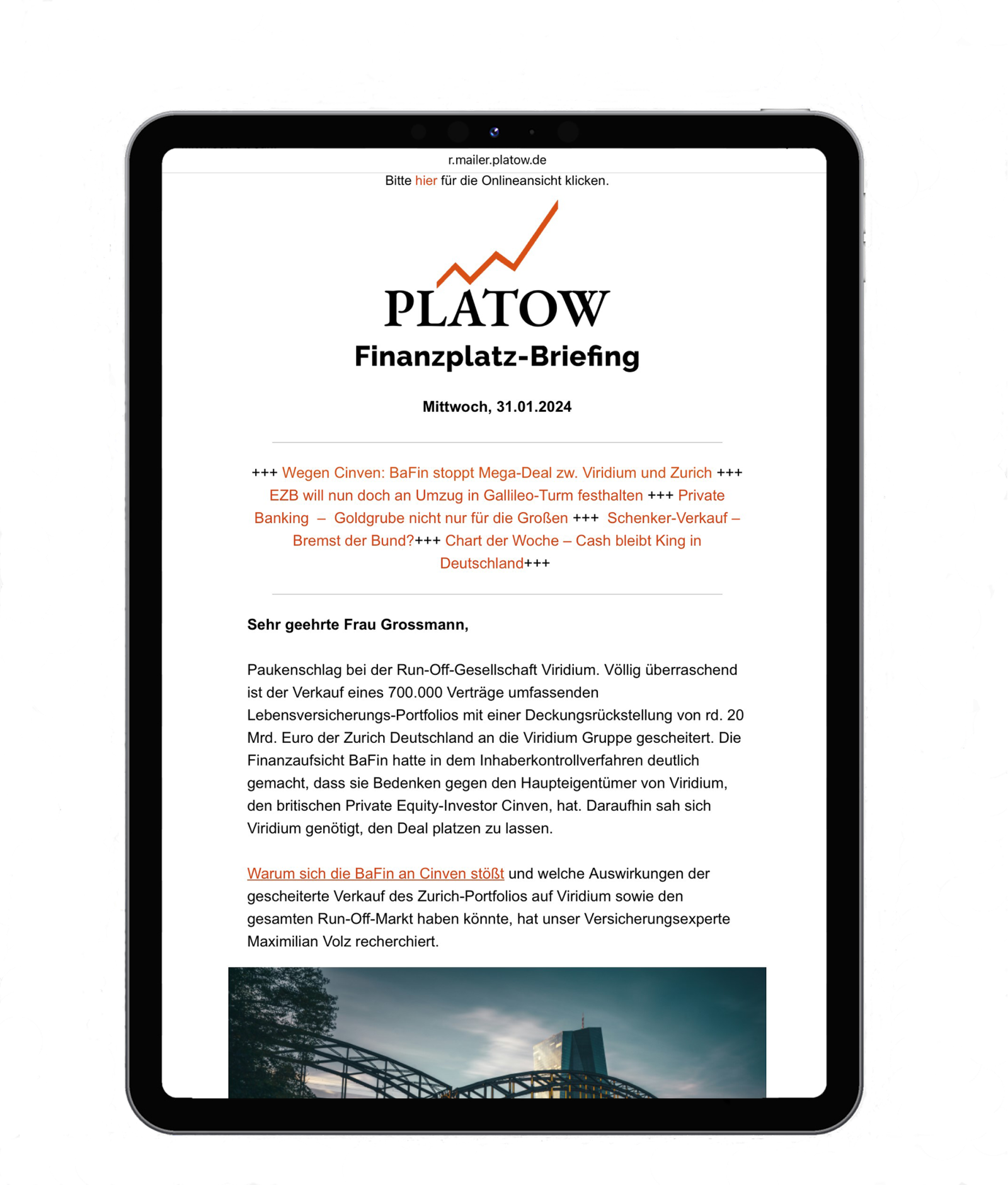 PLATOW Finanzplatz-Briefing
